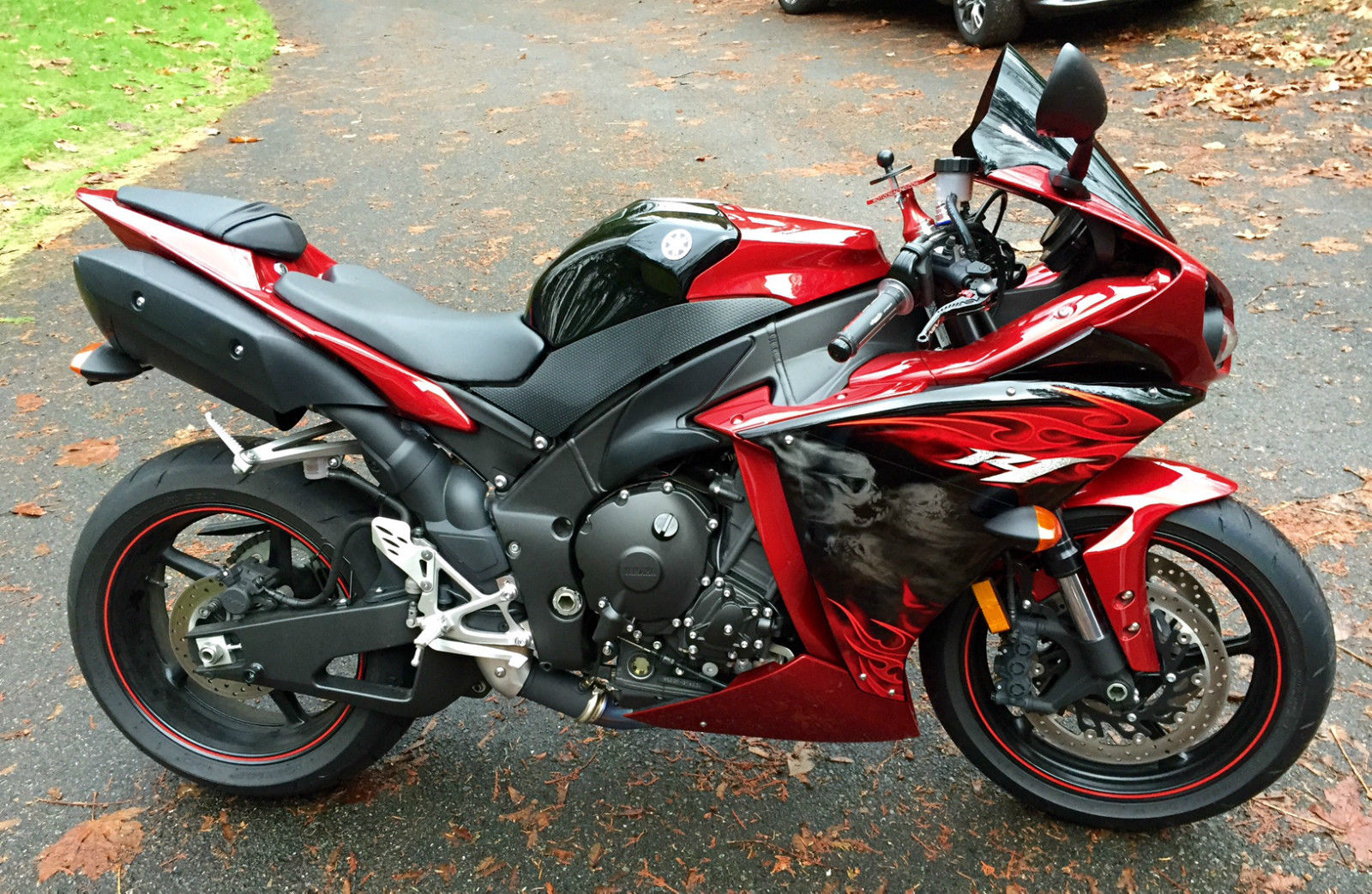 2011 Yamaha R1 YZFR1 Candy Red Raven Used 2052 Miles Only