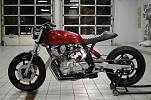 honda cb750 cafe racer custom rebuild / brat bike, black,cafe racer ...