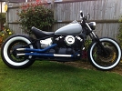 Custom bobber chopper xvs 650 harley style bike