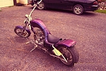 2005 Tank TK50 Terminator Mini Chopper Bike Motocycle, yellow