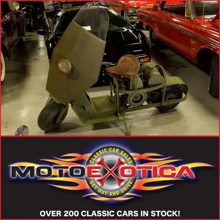 1944 Cushman Model 53 Auto Glide Airborne Scooter - World War II-Very ...