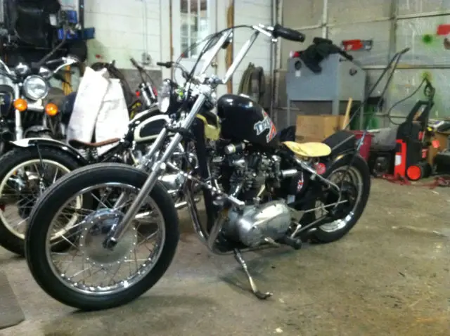 1961 triumph 650 bonneville custom built chopper bobber