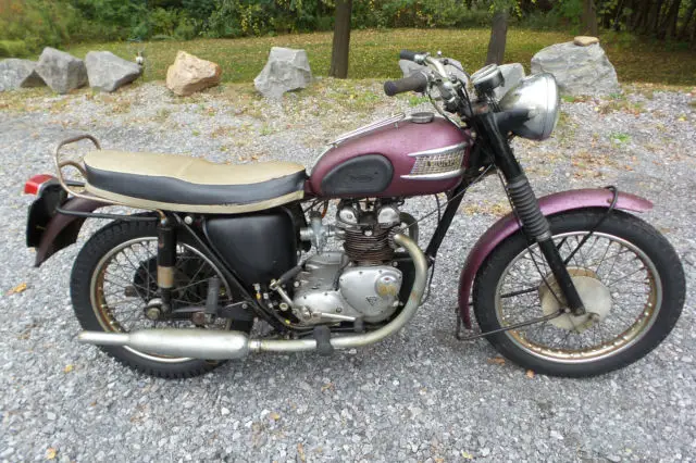 1963 Triumph T100 SS T 100 500 cc Tiger Twin Motorcycle Matching Numbers