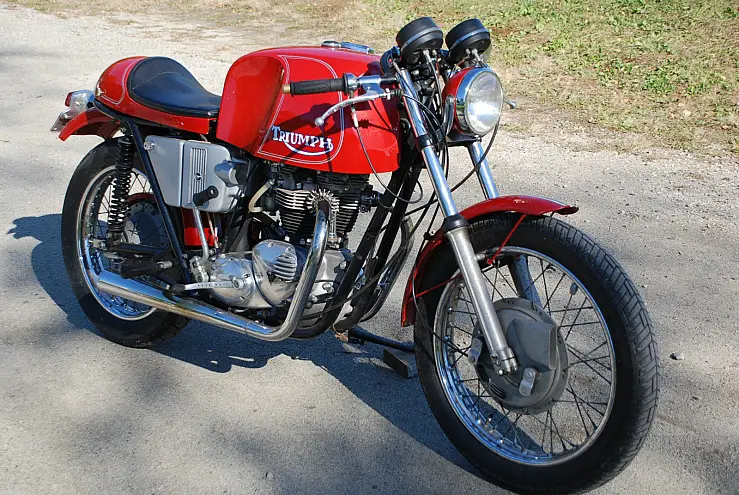 1971 Triumph Tiger cafe racer Old School professionally built 40 yrs ...