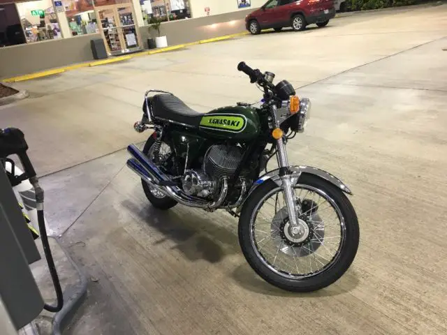 1974 kawasaki h2 750 cc vintage motorcycle collection two-stroke widowmaker
