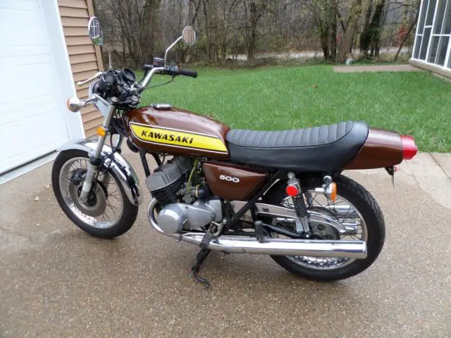 1975 KAWASAKI H1 F 500CC MACH III MOTORCYCLE-THREE CYLINDER TWO CYCLE ...