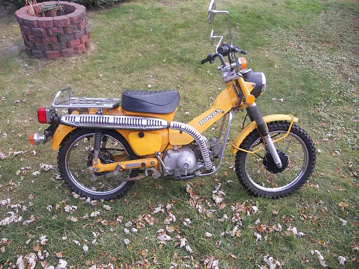 1978 HONDA CT90 TRAIL , 3992 MILES ONLY rare yellow