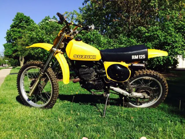 1978 Suzuki RM125 original vintage motocross