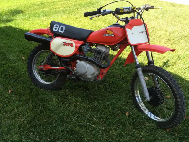 1982 HONDA XR 80 MINIBIKE XR-80 ORIGINAL RUNS NICE CONDITION XR75 XL80