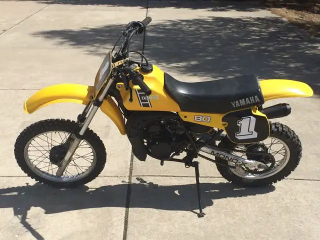 1983 YAMAHA YZ 80 YZ80 yellow