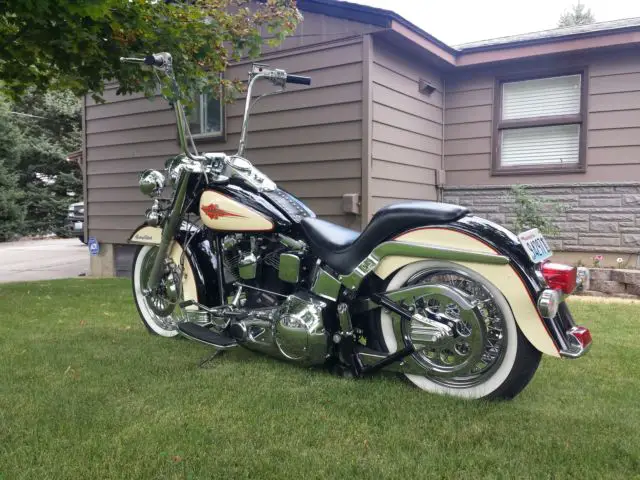 1990 Harley Davidson Heritage Softail Custom Chrome LaPera Ape Hangers ...
