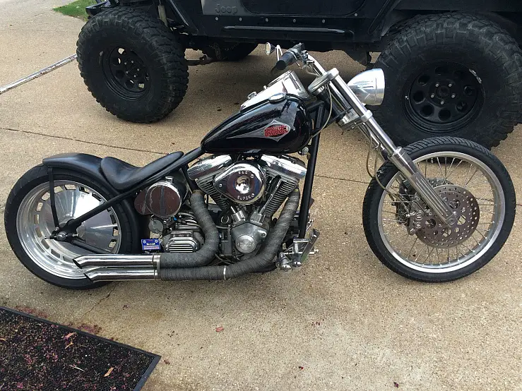 1997 Custom Harley Davidson Rigid EVO Motor 96" Sputhe STD