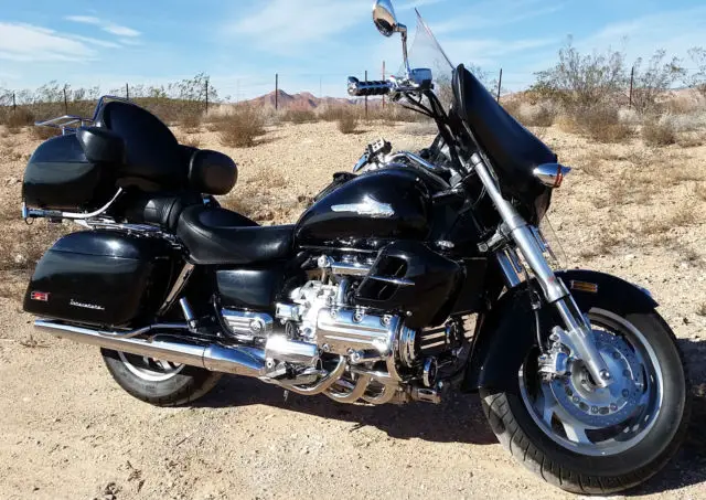 1999 Honda Valkyrie Interstate (Black and Chrome motorcycle... as it ...