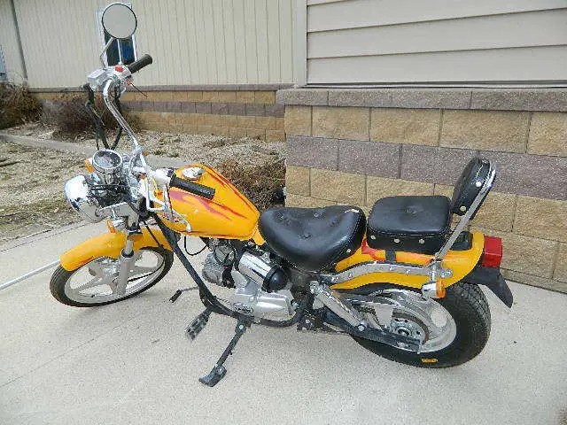 2005 Tank TK50 Terminator Mini Chopper Bike Motocycle, yellow