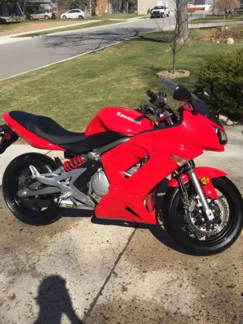 2007 Kawasaki Ninja 650R Red