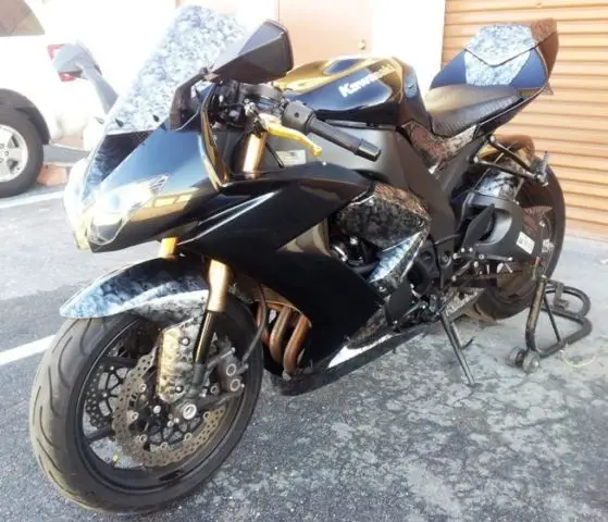 2008 KAWASAKI ZX10R CUSTOM PAINT MODS FAST ZX10 NINJA NOT HONDA SUZUKI BMW