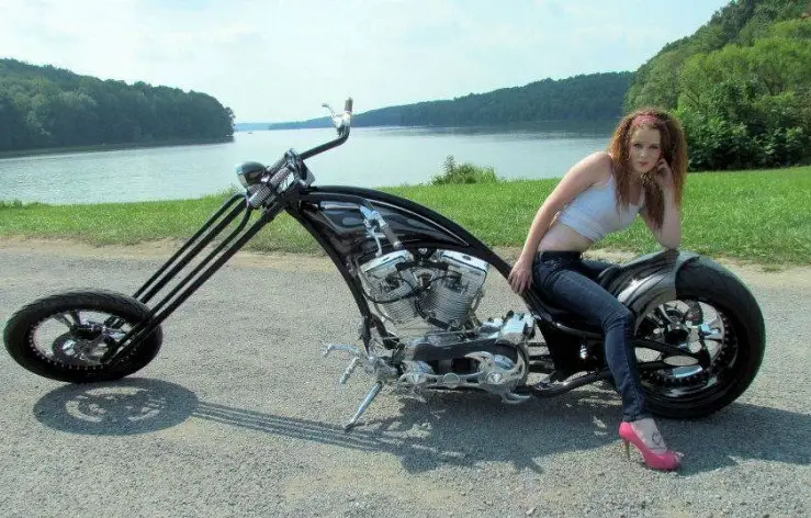 2008 Redneck Engineering Sd300 Custom Chopper 155 " billet R and R engine