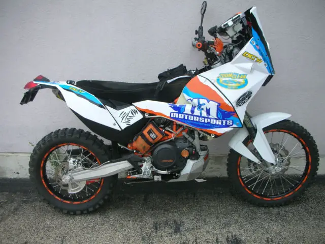 2010 KTM 690 R rally raid conversion