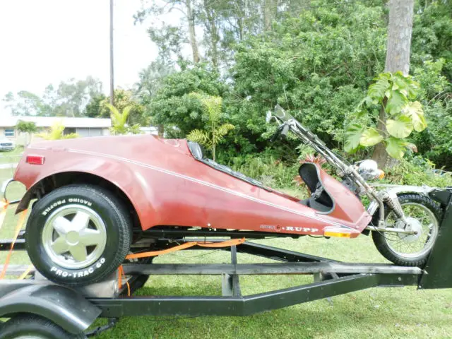 75 RUPP CENTAUR RED 3 WHEEL TRIKE COOL RETRO RAT ROD