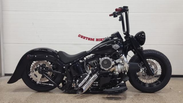 CUSTOM SHOW 2016 SOFTAIL SLIM CVO 110 TURBO BALLISTIC CYCLES AIR RIDE ...
