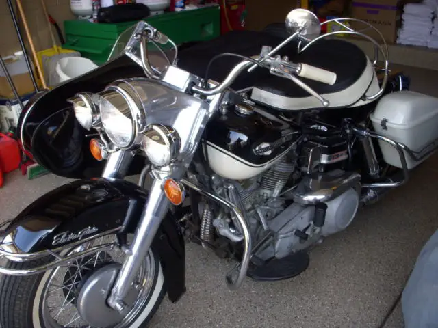 HARLEY 65 PANHEAD ORIGINAL PAINT AMCA JUDGED 98 POINT WITH 65 HD SIDECAR