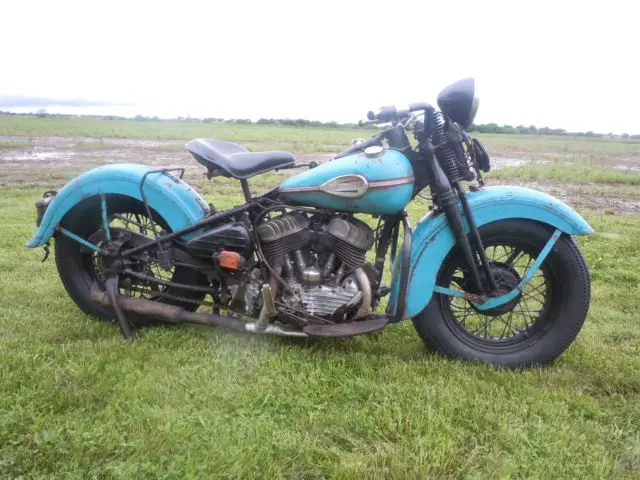 Harley Davidson 1946 WL Skyway Blue Paint