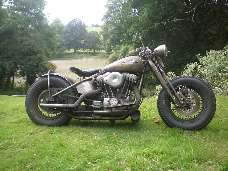 HARLEY DAVIDSON BOBBER RAT BIKE SPRINGER 883 HARDTAIL LOWRIDER