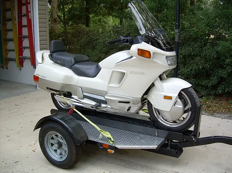 Honda PC800 Pacific Coast motorcycle and trailer tote package