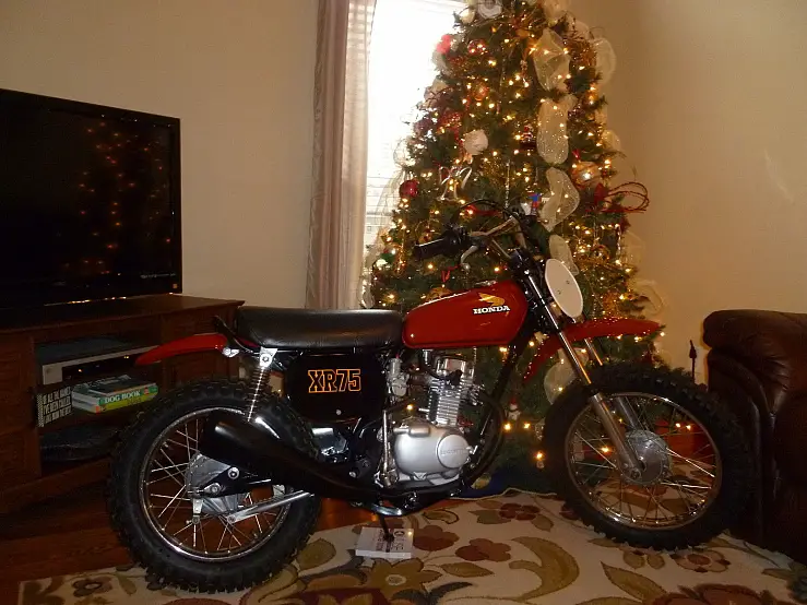Honda XR 75 Vintage AHRMA Mini Racer XR75 K3 Restored XR75 Last Year of ...