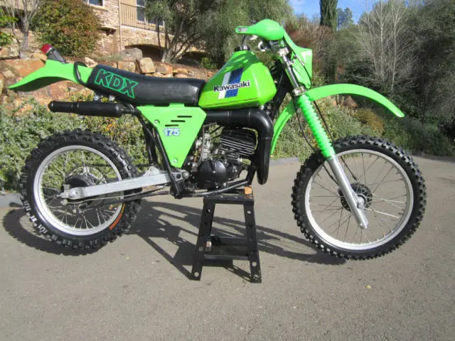 KAWASAKI KDX175 ENDURO DUEL SPORT DIRT BIKE MOTORCYCLE AHRMA BEAUTY LOW ...