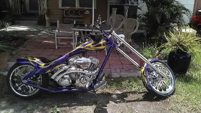 Purple Chopper "Twister" Chopper Nation. 124 cubic inches.