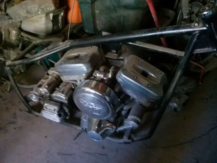RevTech 100" Engine Motor, Paughco Frame, Transmission, Starter. No ...