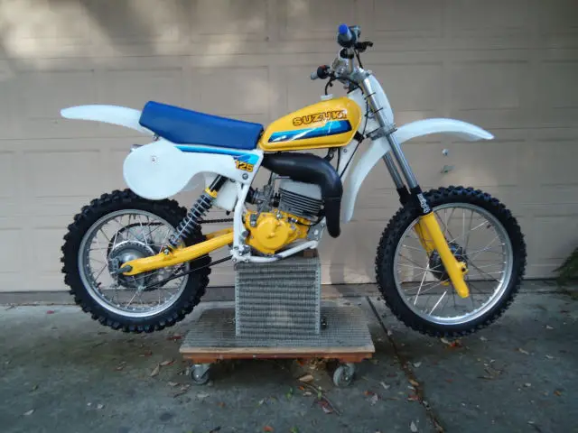 Vintage Suzuki 1980 RM125 RM 125 Race Ready Bike AHRMA Fox Mint ...