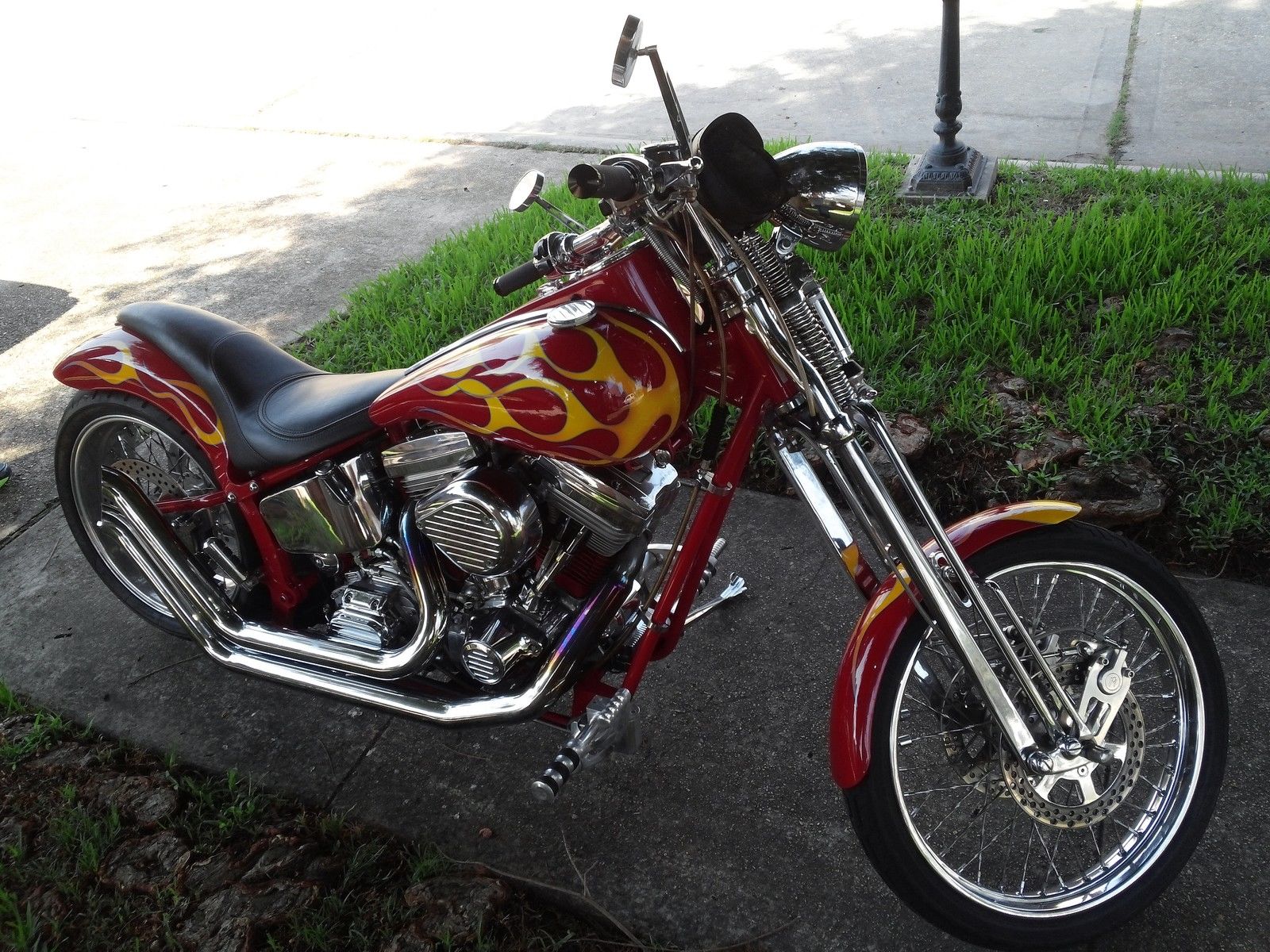 2003 Ivy Trosclair custom springer motorcycle