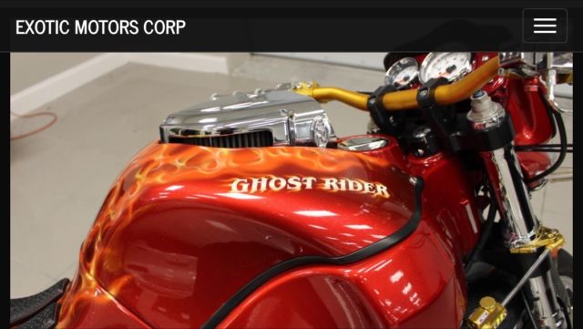 2007 BUELL XB 125CG / RED / FLAMES / SCULLS / GHOSTRIDER / SHOWBIKE