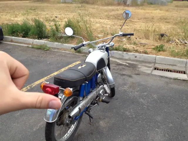 Blue HONDA CL 90
