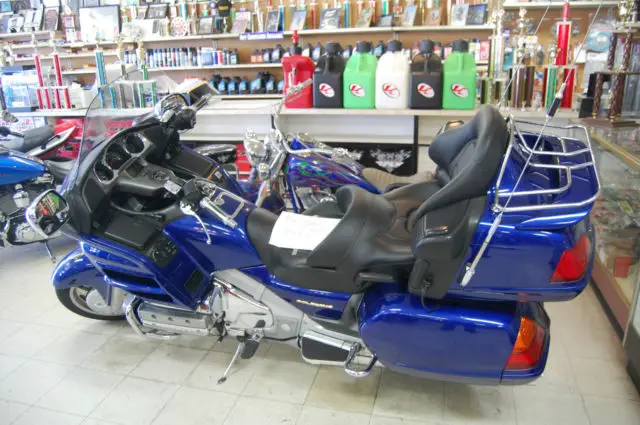 Blue Honda Goldwing
