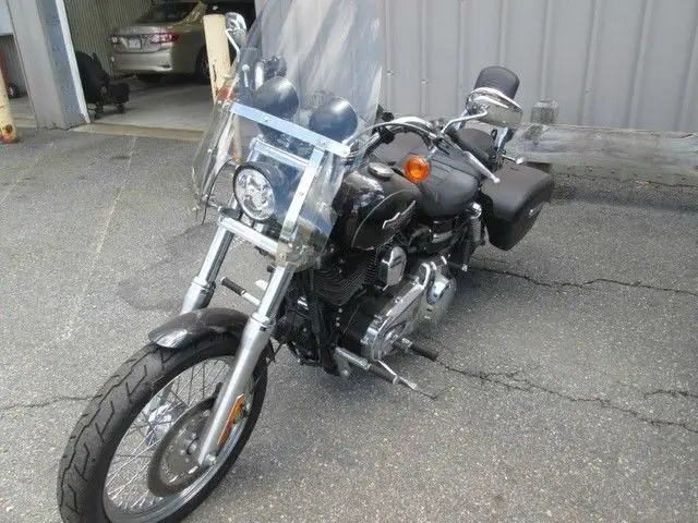 FXDC All Black Leather Dyna