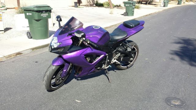 Purple and Black 2007 GSX-R 600