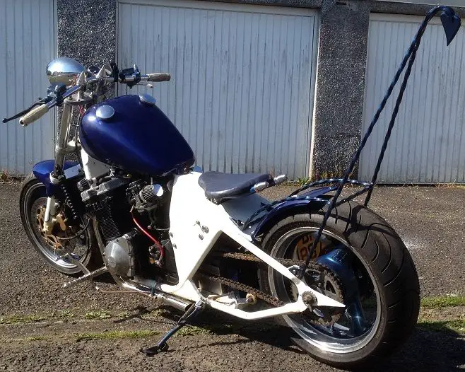 Suzuki GSXF1100 Chop/Bobber. Stripped down ready for paint/powder/polish