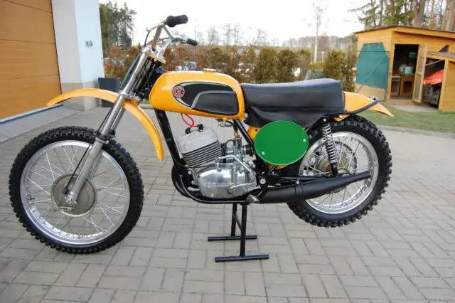 Unique vintage offroad motorcycle CZ 250 type 980 in perfect condition ...